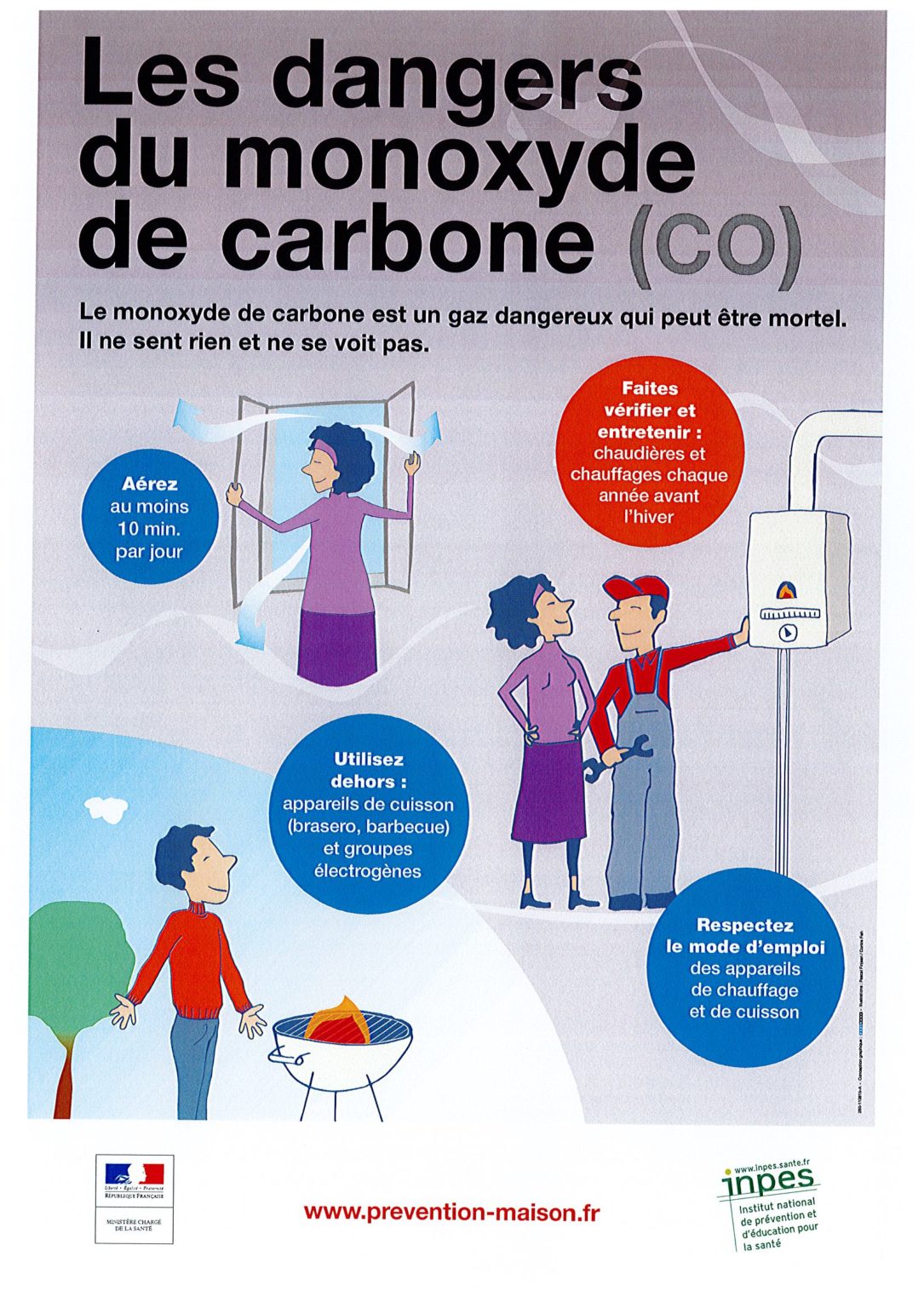 Prévention et information sur les risques d'intoxication au monoxyde de ...