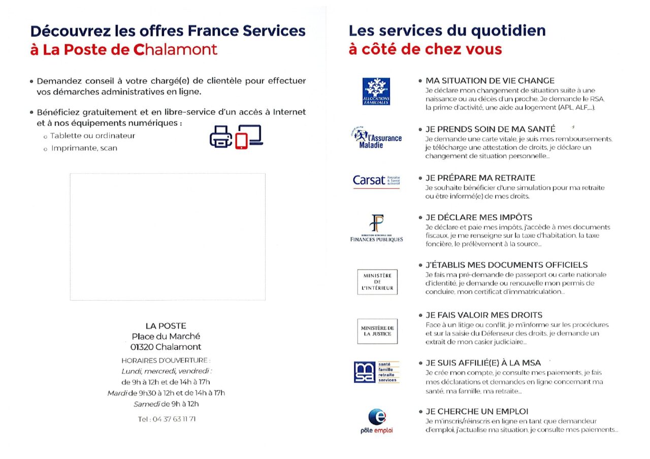 FRANCE SERVICE - Commune de Dompierre sur Veyle